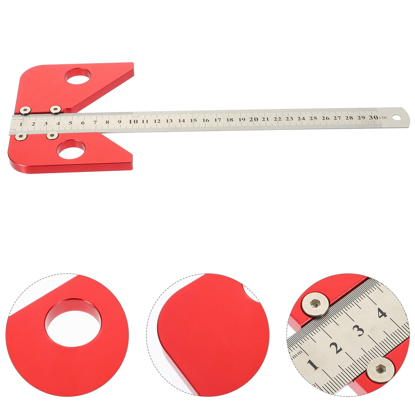Raindrops Center Finder Ruler for Drawing Circle with 45-Degree Angle ...
