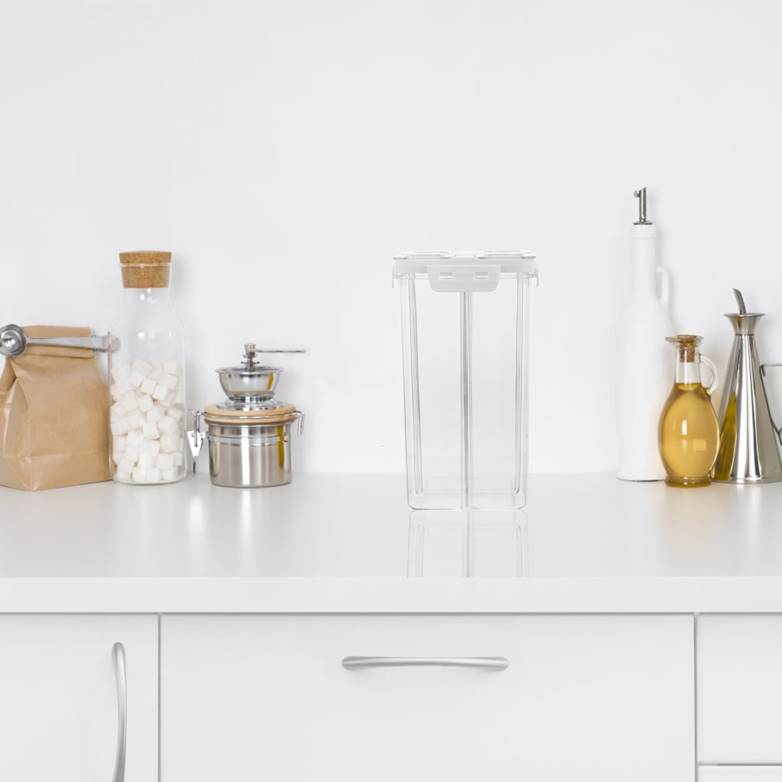 Raindrops Cereal Storage Container with Airtight Lid Pantry Organizer ...