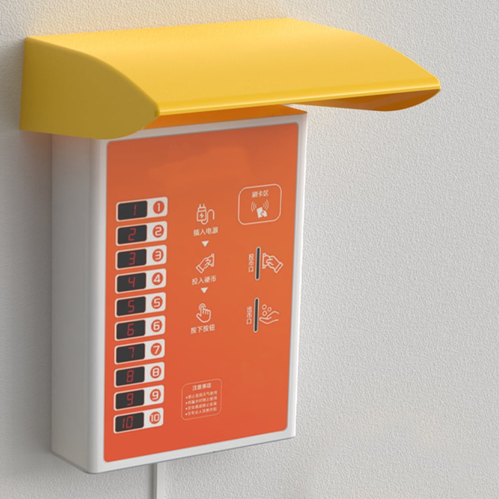 Raindrops Charging Pile Rain Cover Charger Weatherproof Station Yellow ...