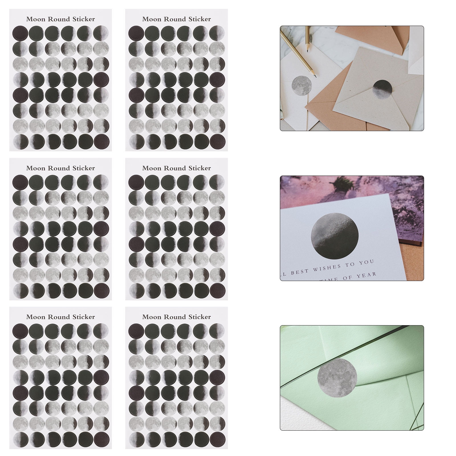 Raindrops DIY Decoration Stickers Assorted Color 50 Sheets 0.8x0.8x0 ...