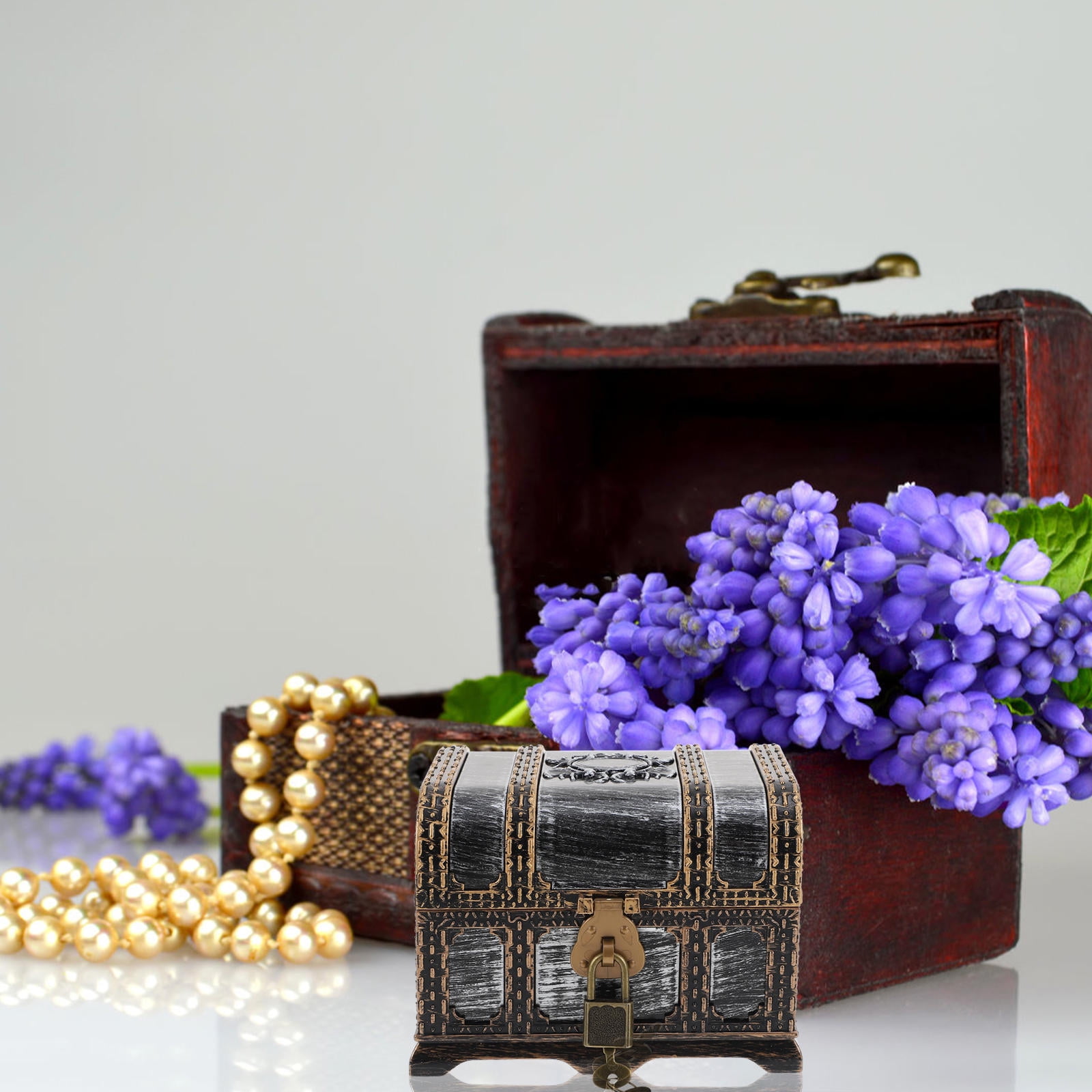 Raindrops Childrens Antique Pirate Treasure Chest Retro Treasure Chest ...