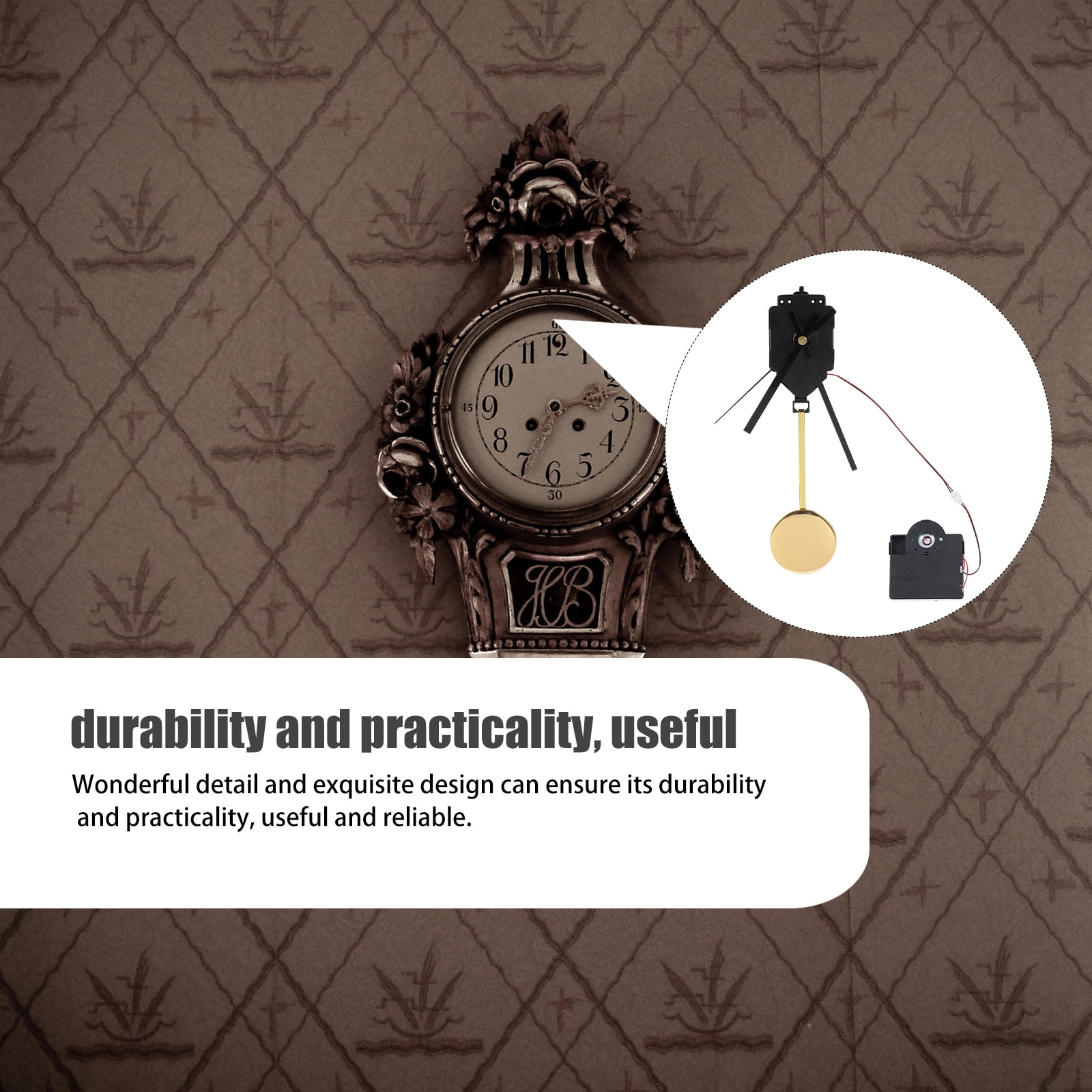 Raindrops Golden Plastic Clock Movement Gear for Quartz Pendulum Wall ...