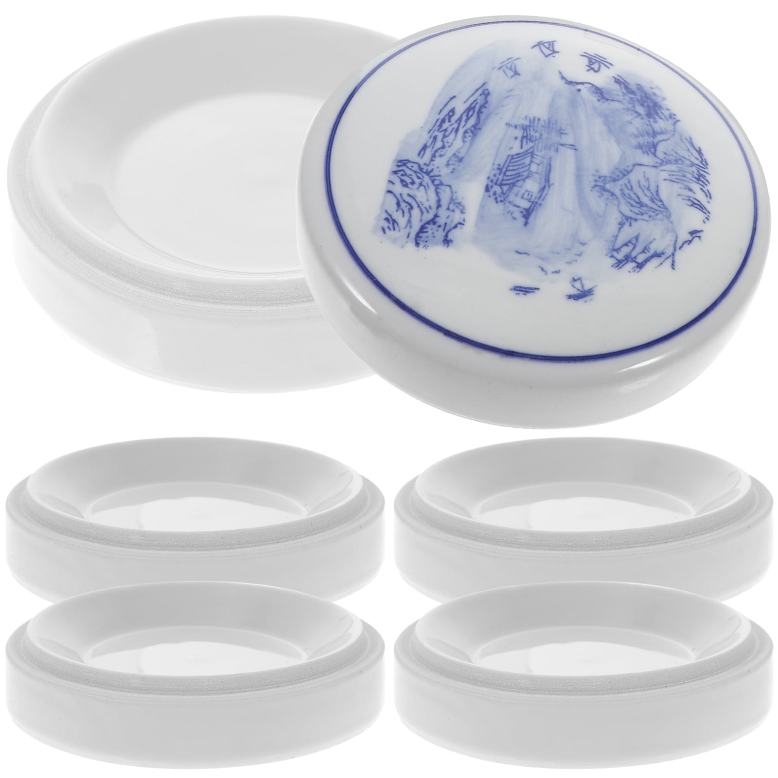 Raindrops Chinese Painting Ceramic Mixer Set for Artists with 5-Layer ...