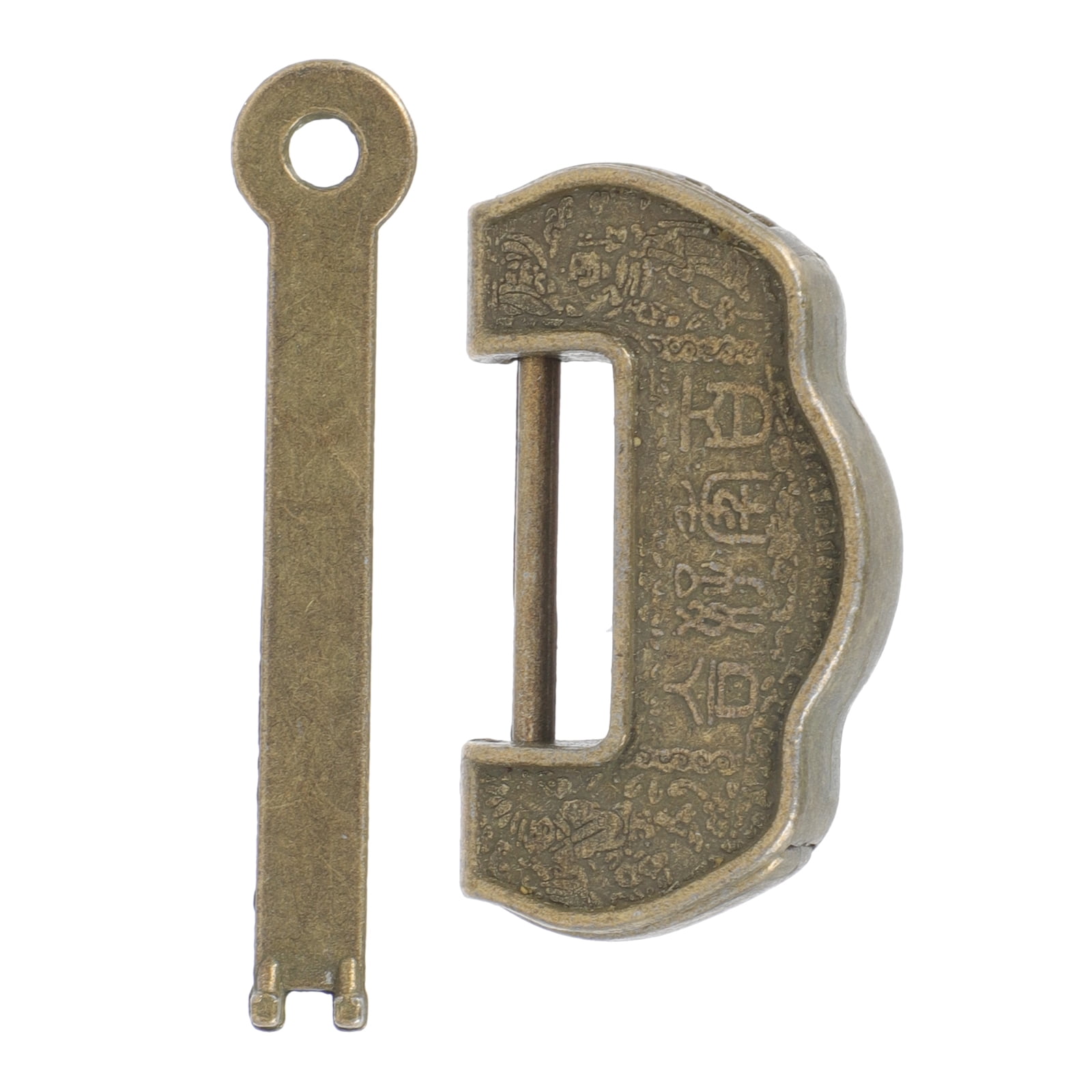 Raindrops Chinese Vintage Padlock Zinc Alloy Lock with Key for Jewelry ...