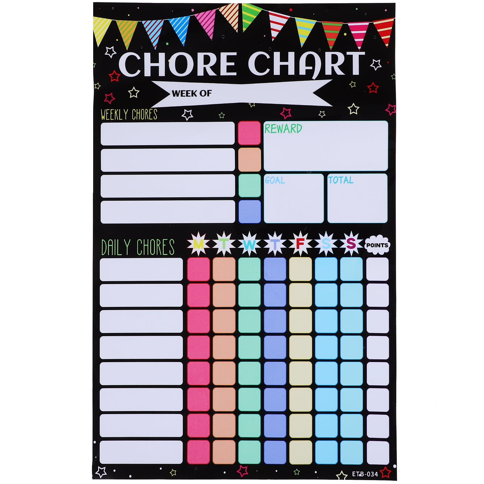 Raindrops Chores Life Self-discipline Form Reward Chart for Kids Child ...