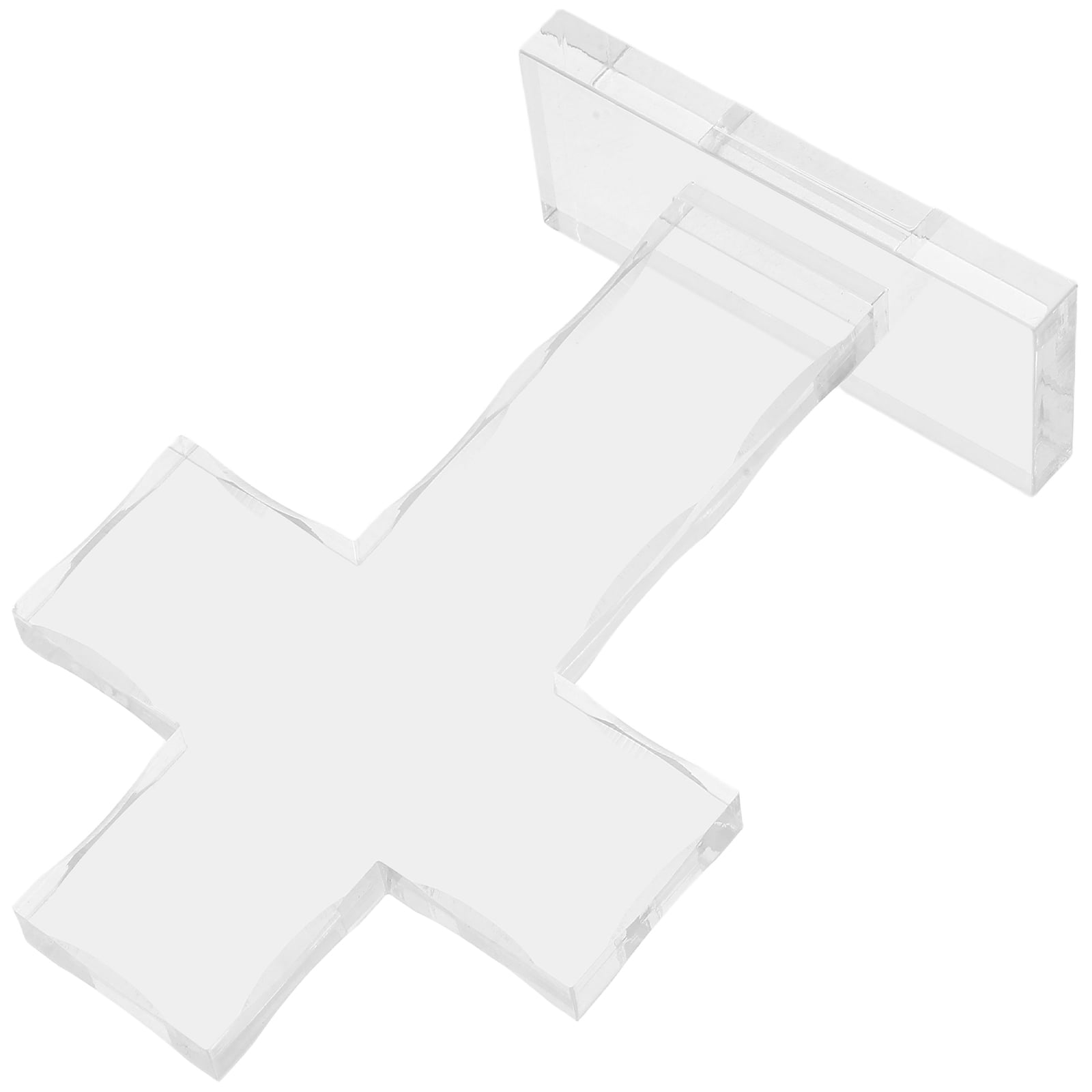 Raindrops Cross Party Decoration Standing Cross Acrylic Transparent ...