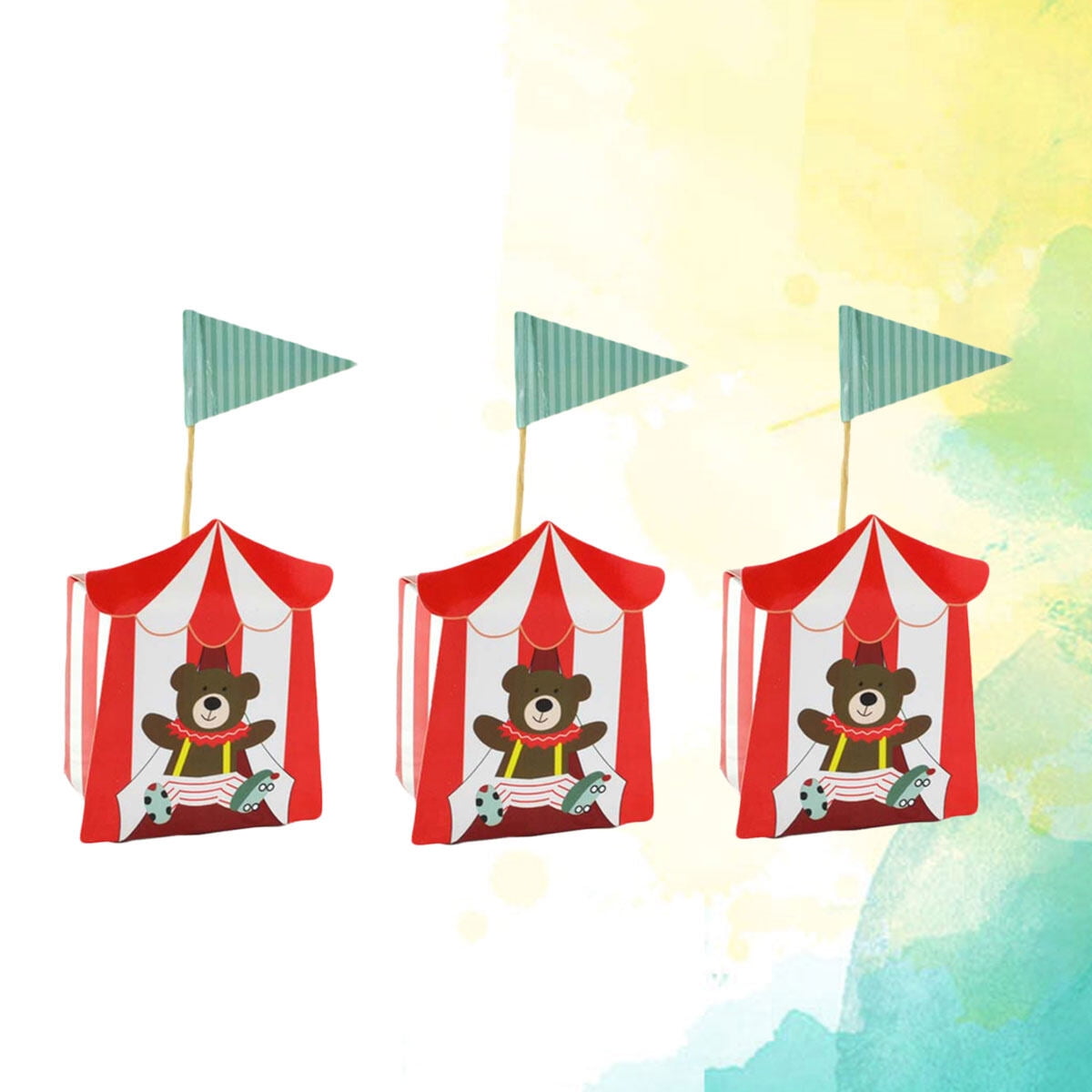 Raindrops Circus Animal Print Candy Boxes for Kids Birthday Party Favor ...