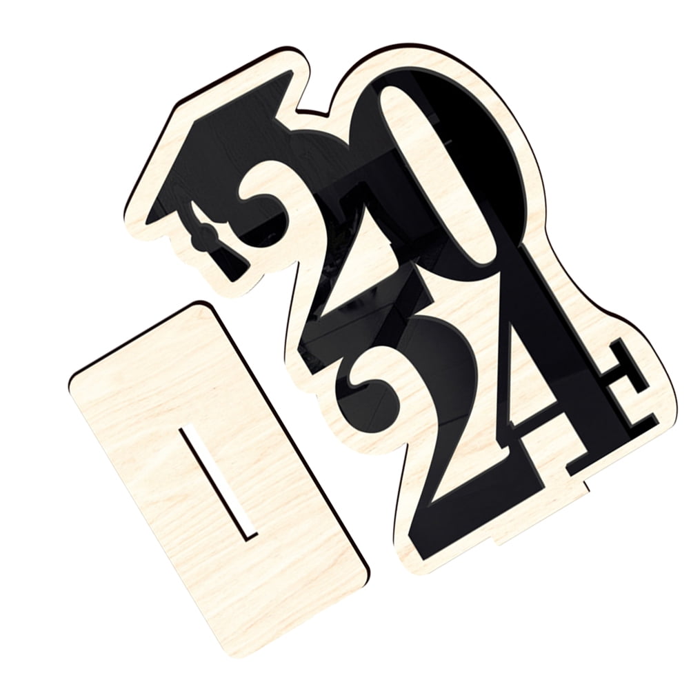 Raindrops Class of 2024 Wood Sign Graduation Prop Grad Decoration 2024 ...