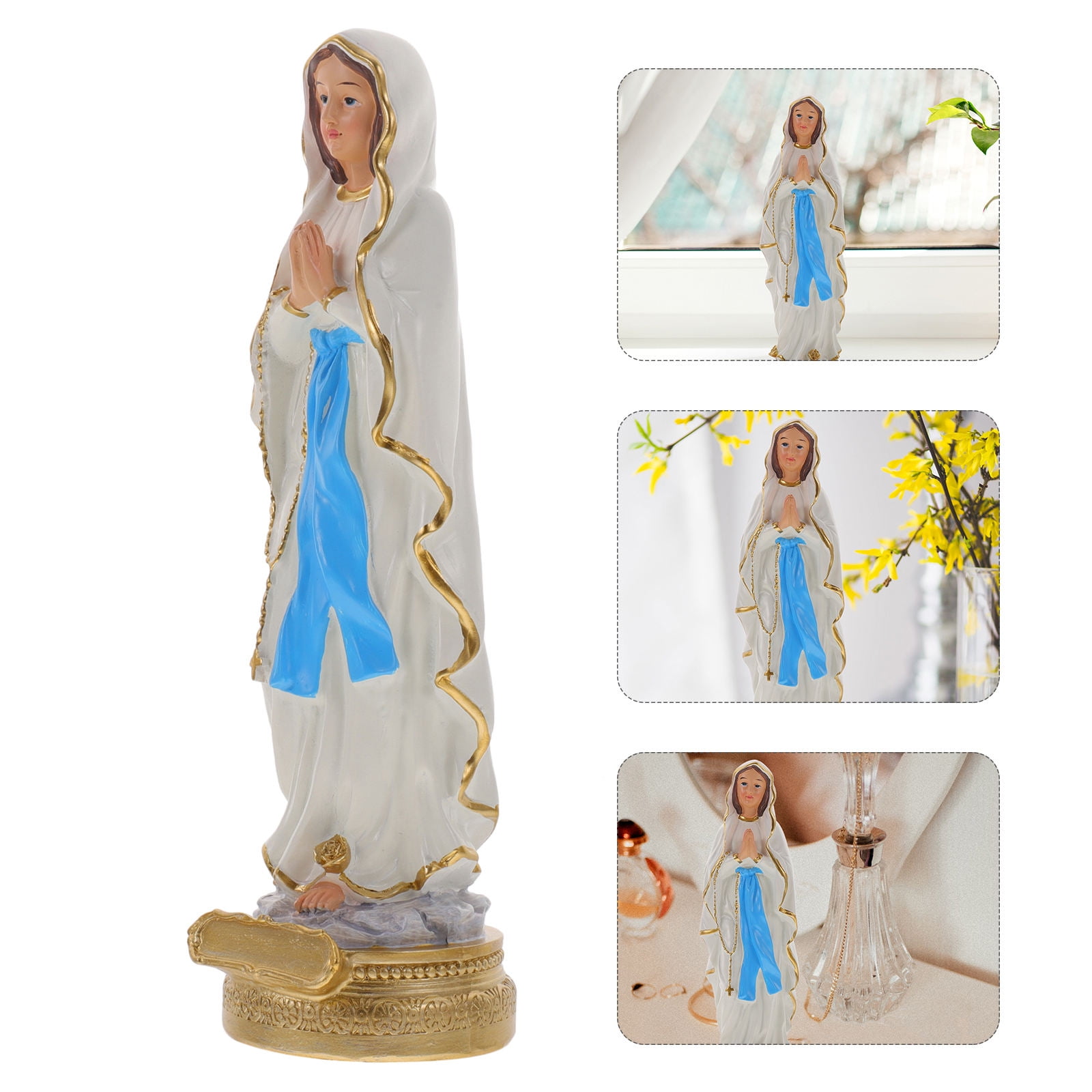 Raindrops Classic Virgin Mary Decor Religious Statue Elegant Child ...