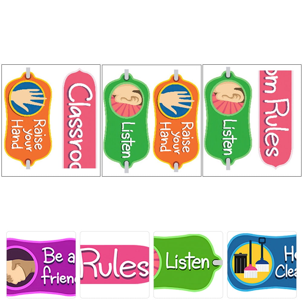 Raindrops Classroom Rules Stickers Kindergarten Decoration ...
