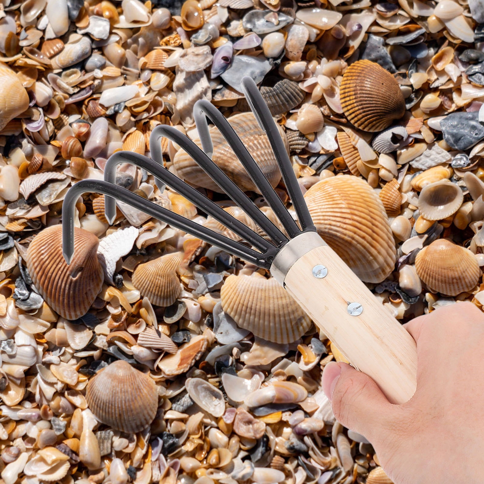 Raindrops Claw Rake Handheld Rake Clamming Claw Rake Beach Clam Digger ...