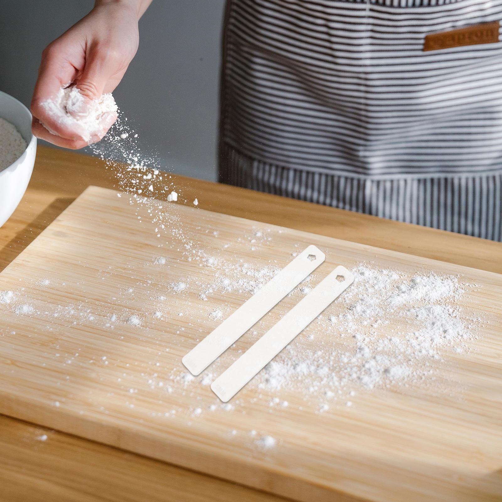 Raindrops Clay Thickness Gauge Acrylic Ruler for Home Use Uniform Pair ...