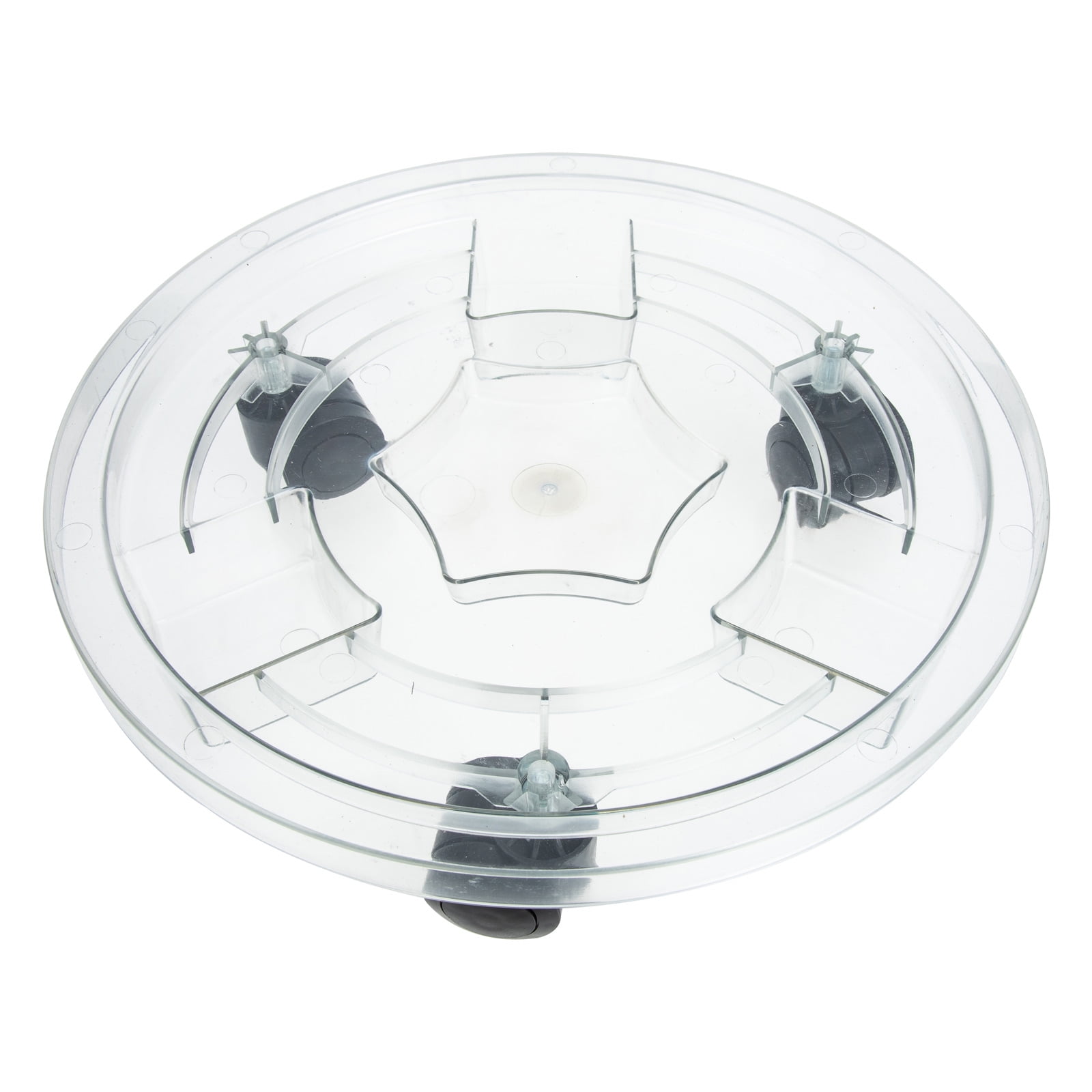 Raindrops Clear ° Caster Plant Stand Movable Flower Pot Tray - Walmart.com