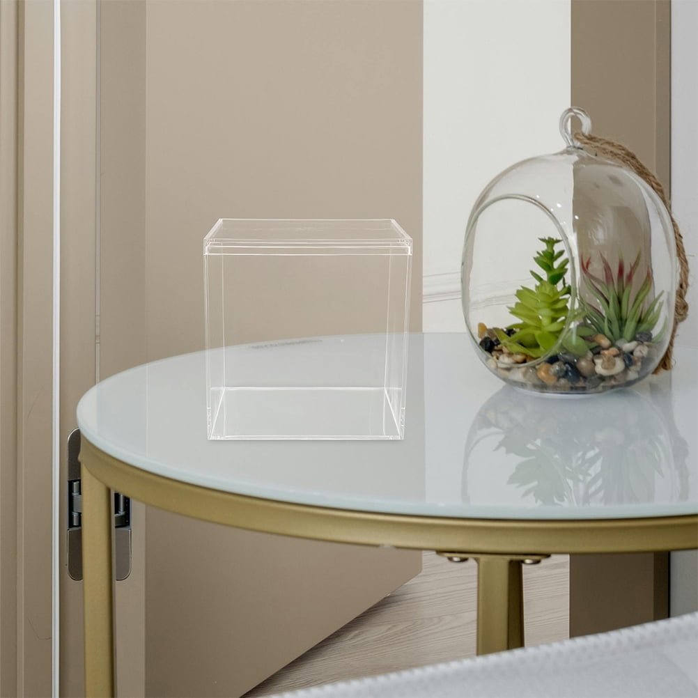 Raindrops Clear Cube Box Plastic Square Display Box For Wedding Candy ...