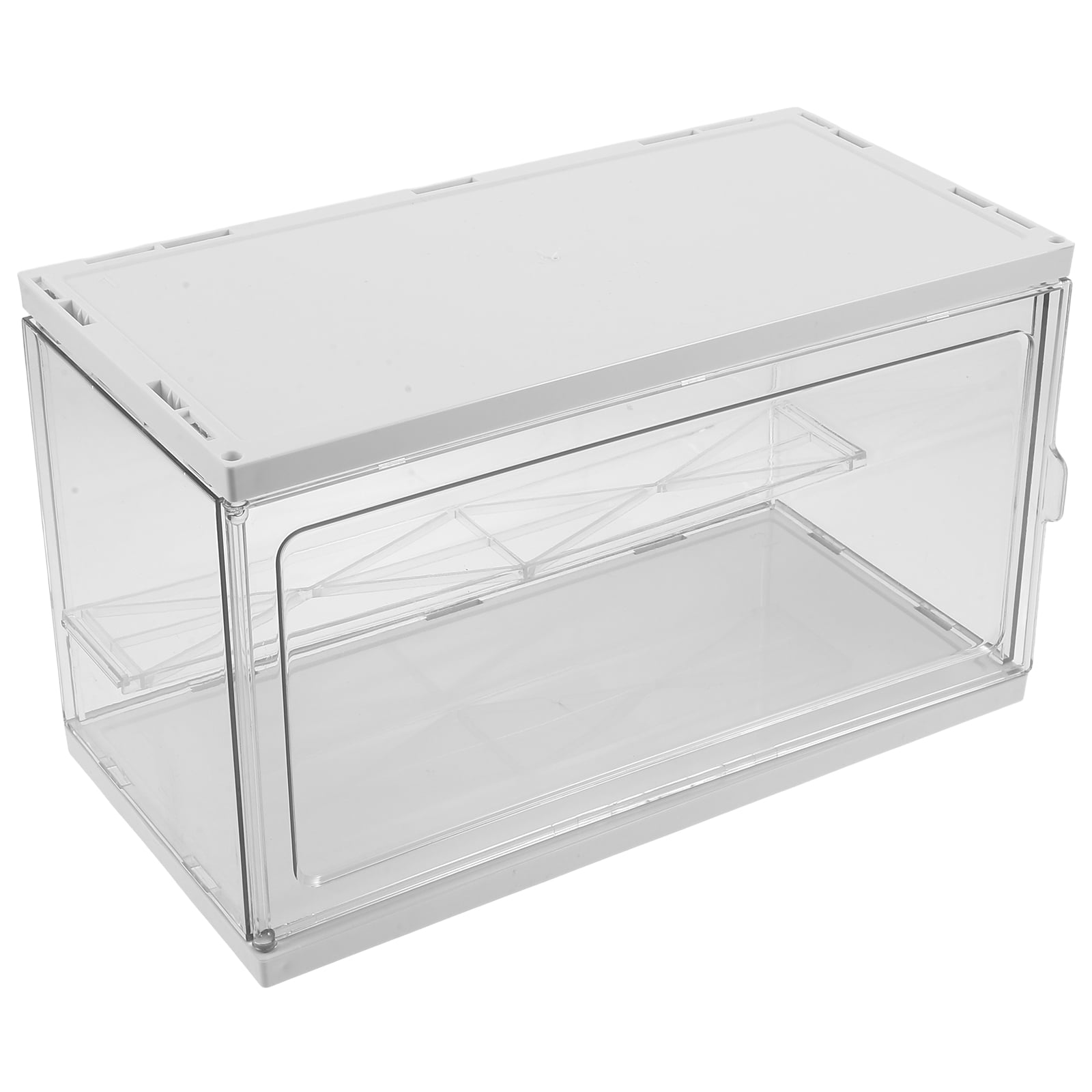 Raindrops White Plastic Display Box for Storage Multifunctional Clear ...