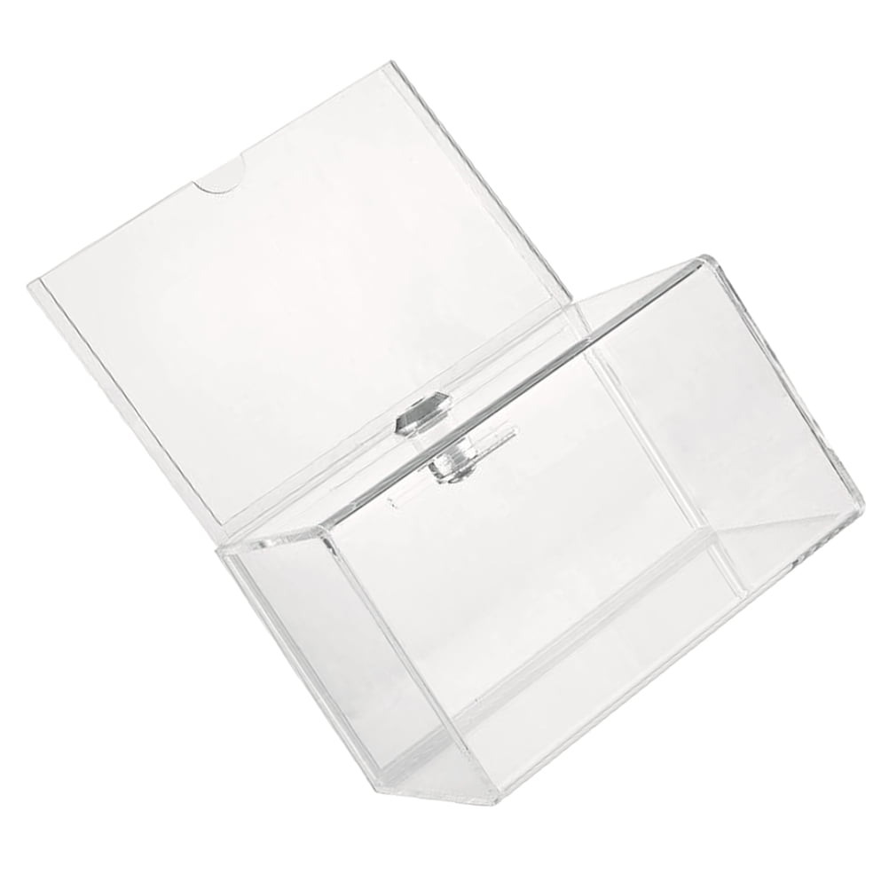 Raindrops Clear Fundraising Donation Box with Lock Public Ballot Box ...