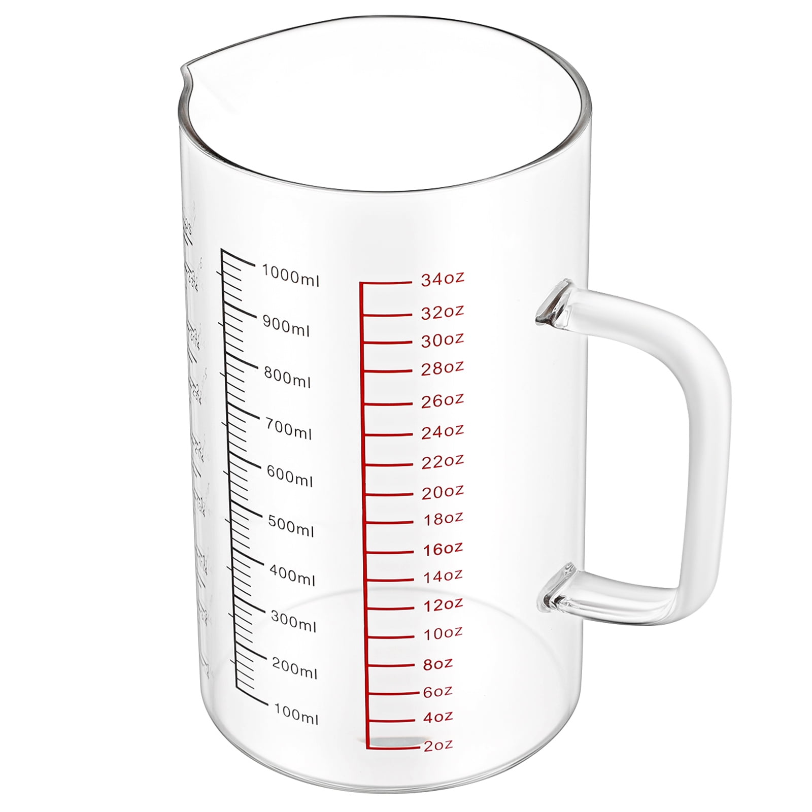 Raindrops Clear Measuring Cup Glass Graduated Cup Liquid Measuring ...