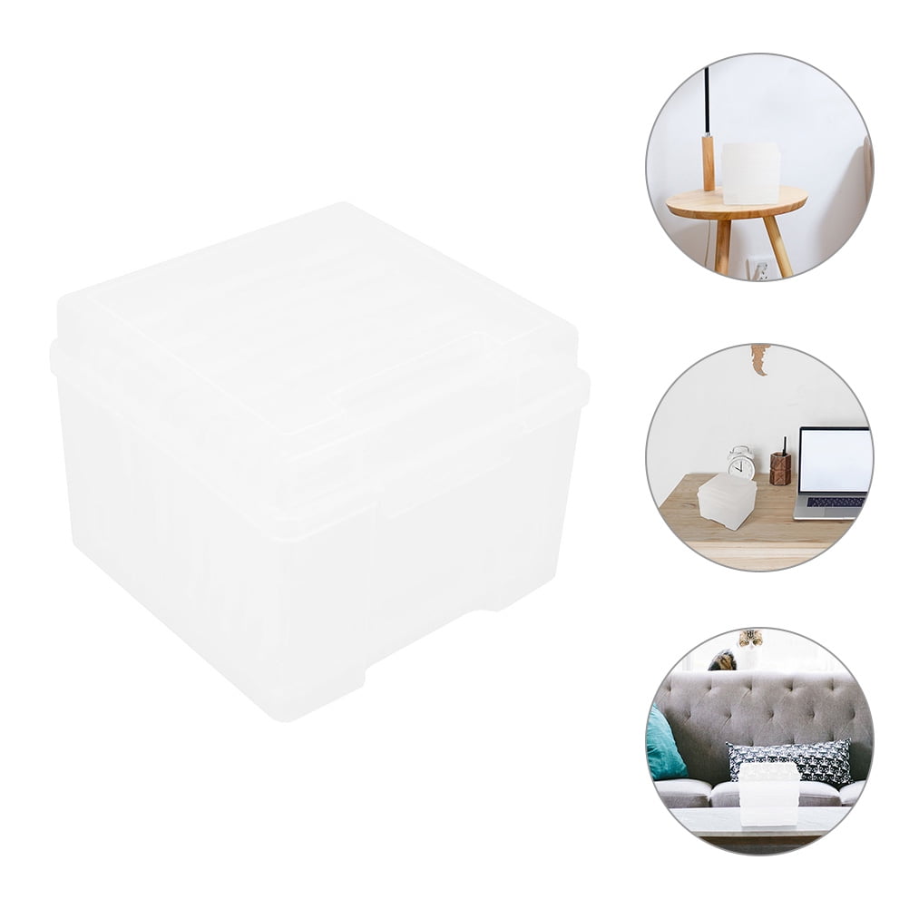 Raindrops Clear Photo Box Clear Photo Case Craft Storage Container ...