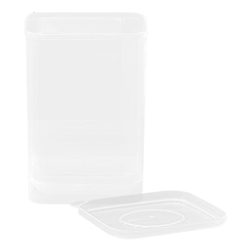 Raindrops Clear Plastic Food Storage Container with Lid for Meal Prep ...