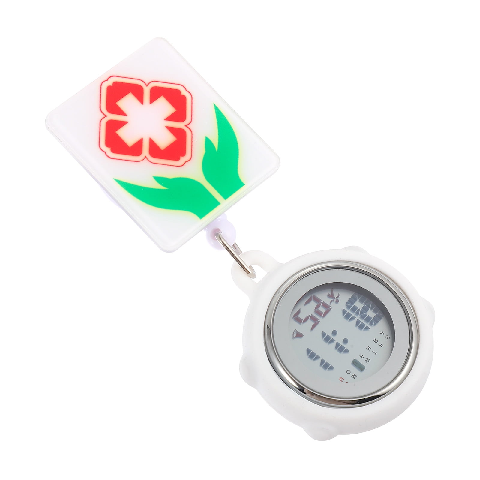 Raindrops Clip Digital Nurse Watch with Chronograph Stopwatch Alarm and ...