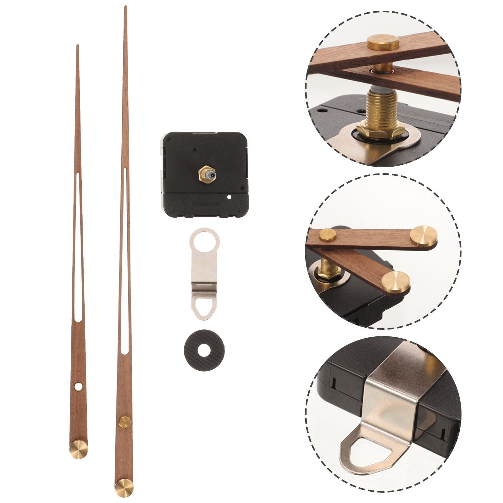 Raindrops DIY Clock Parts Accurate Time Display Wood 1 Set - Walmart.com