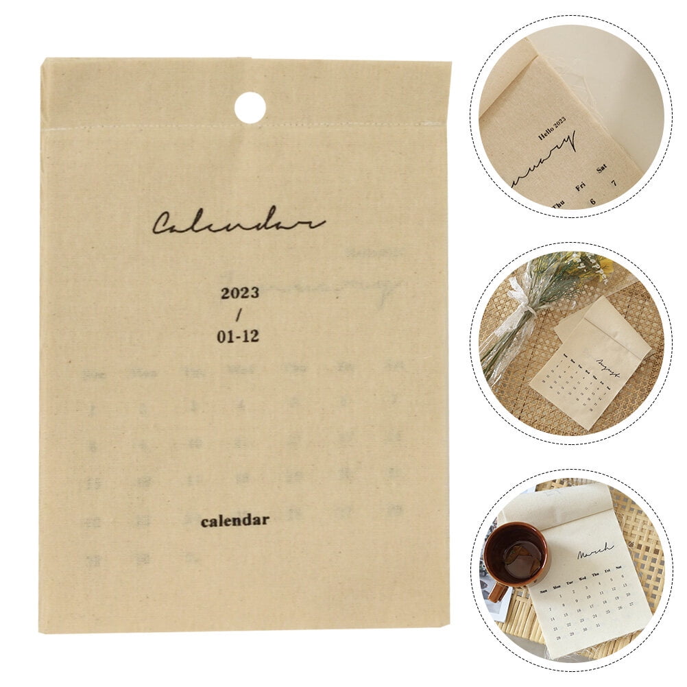 Raindrops Cloth Wall Calendars for 2023 Simple Hanging Home Decor ...