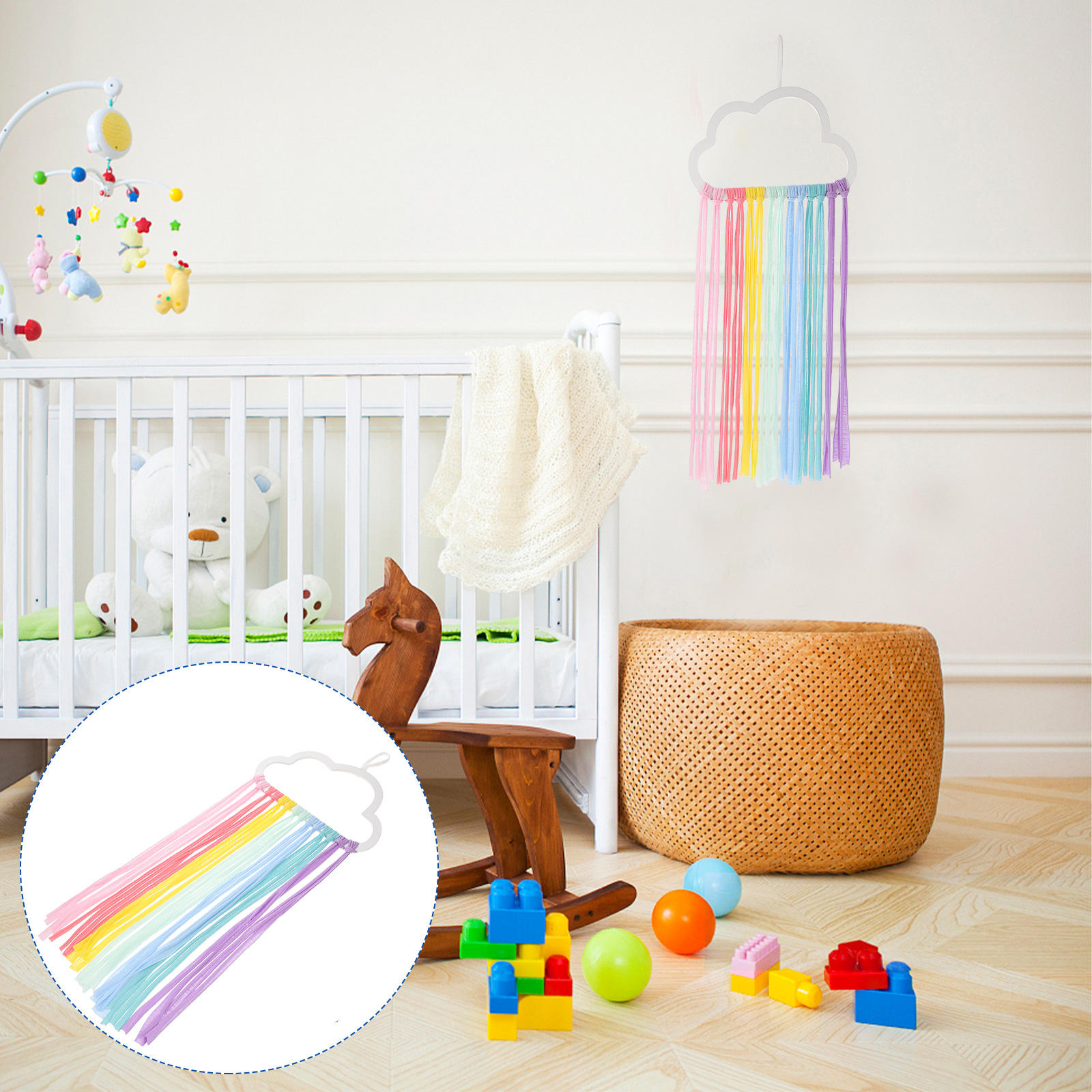 Raindrops Cloud Hairpin Storage Belt Accessories Organizer Headband ...