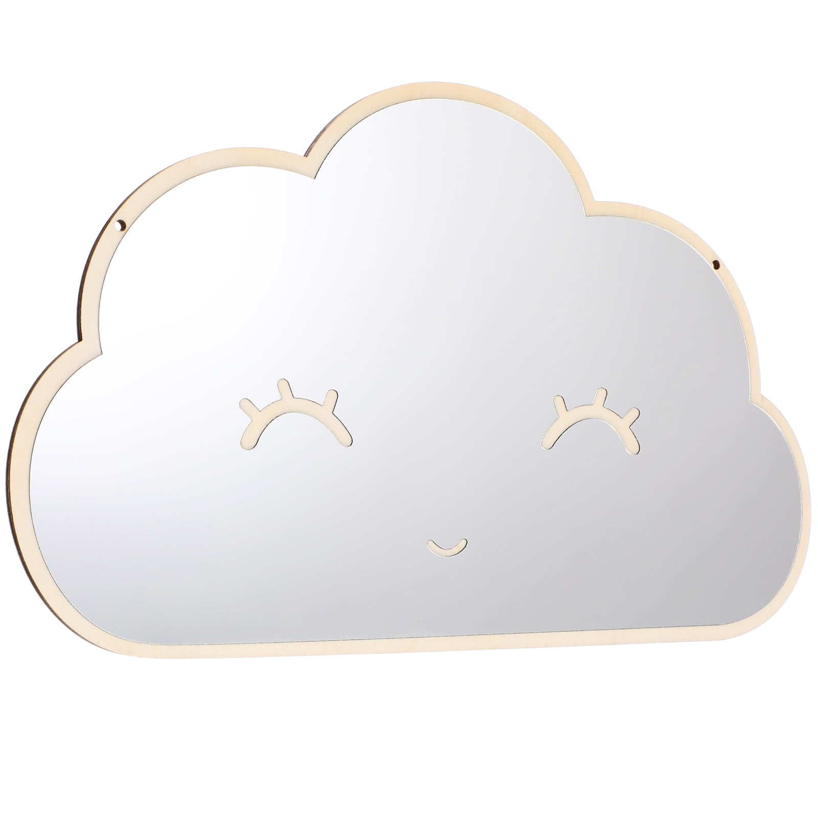 Raindrops Cloud Mirror Wall Hanging Makeup Mirror for Kids Nursery ...