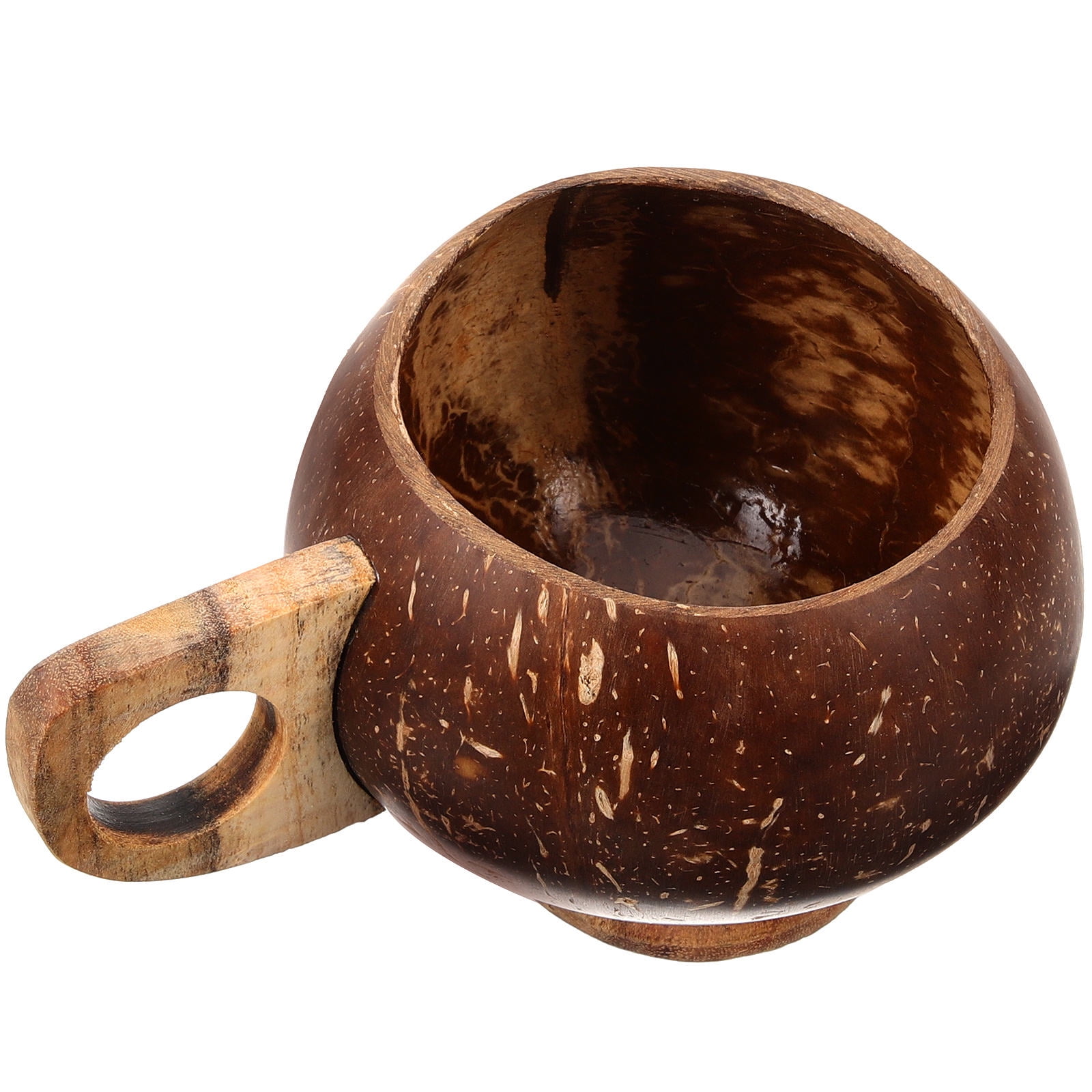 Raindrops Coconut Shell Water Mug Natural Wine Glass Hot and Cold Drink ...