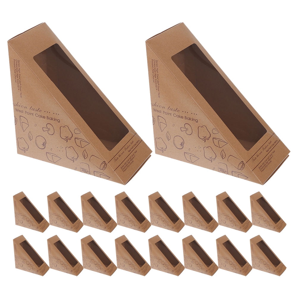 Raindrops Coffee Paper Sandwich Boxes with Window Design for Packing ...