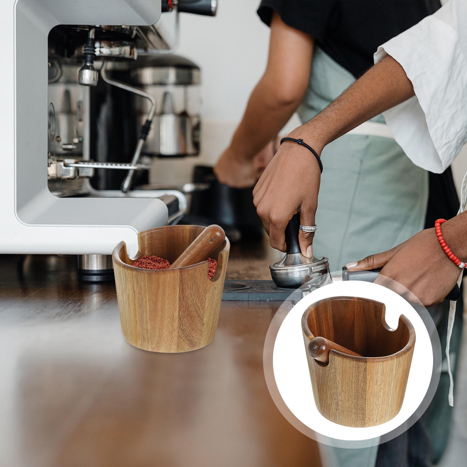 Raindrops Coffee Powder Bucket Coffee Knock Box Espresso Powder Dump ...