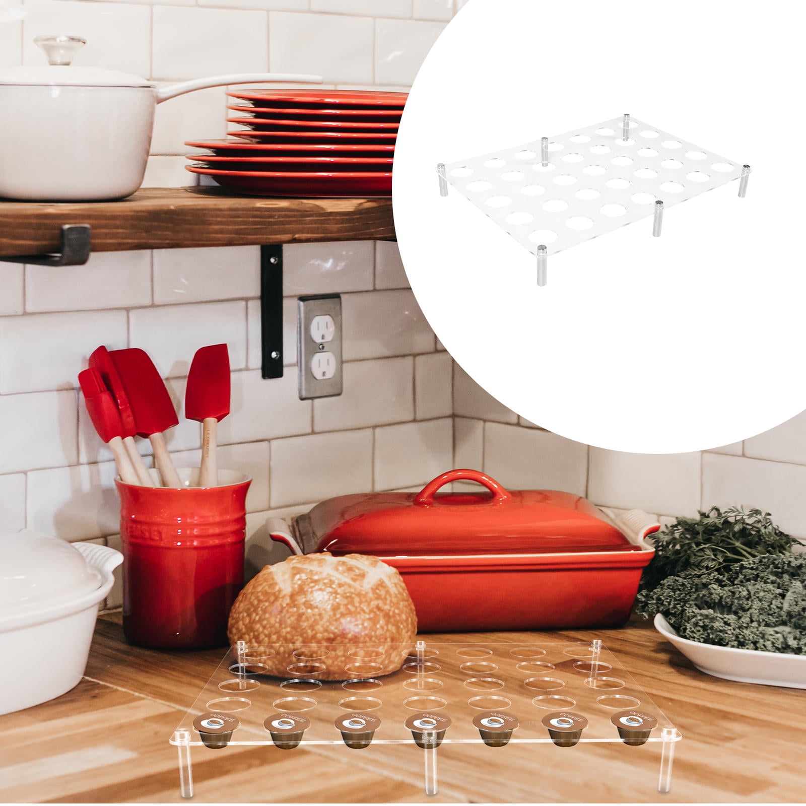 Raindrops Coffee Stand Organizer Bar Accessory Countertop Pod Holder ...