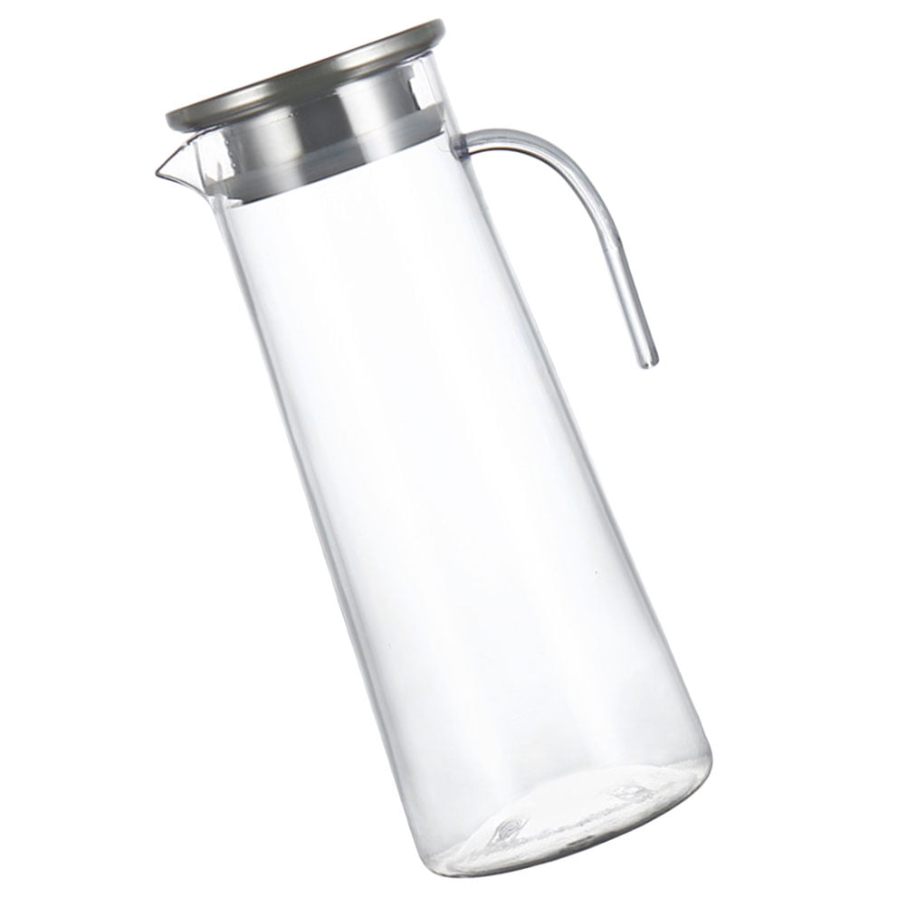 Raindrops Cold Water Bottle Cooler Pitcher with Lid Tea Beverage Silver ...