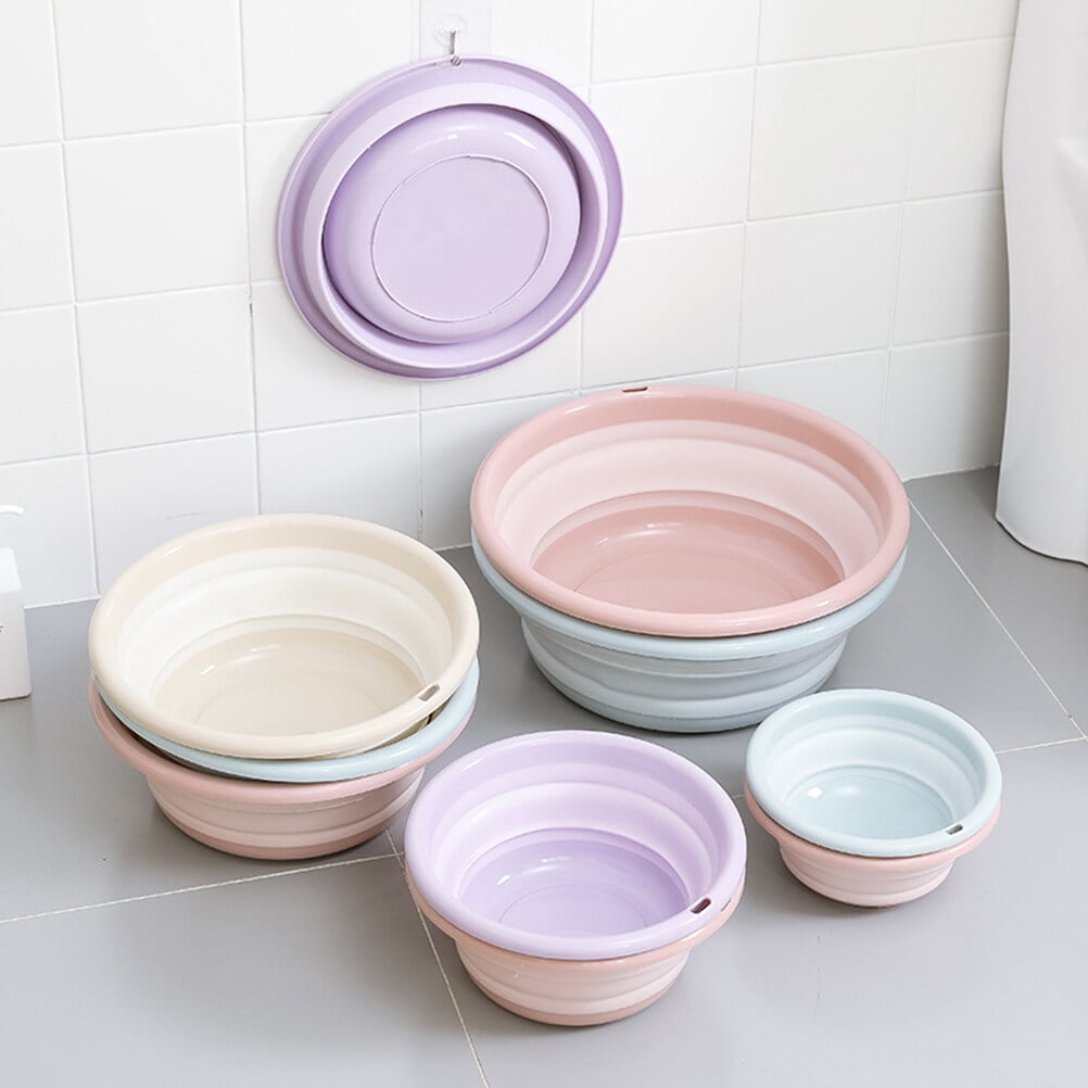 Raindrops Collapsible Portable Basin Pot Folding Bucket Camping Fishing ...