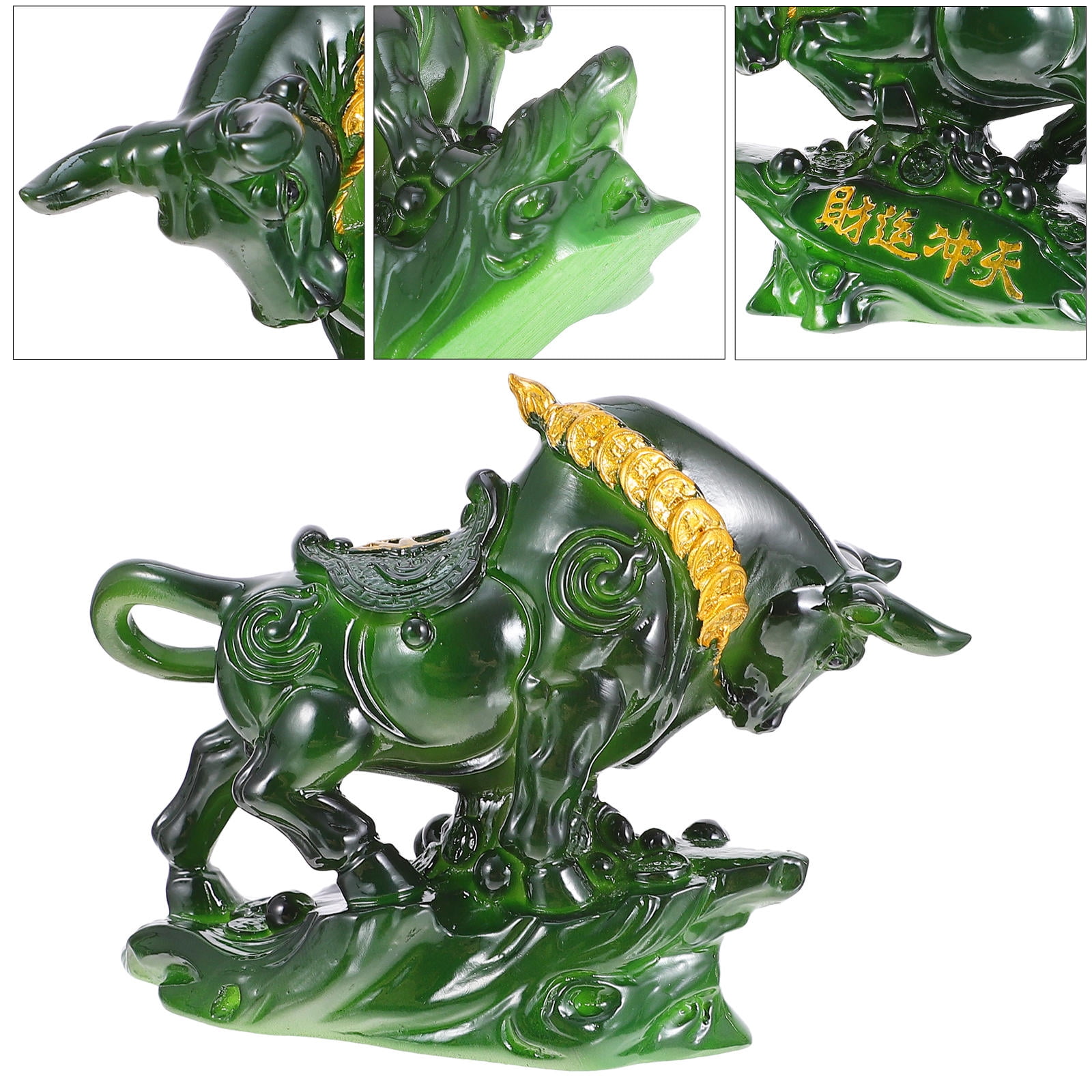 Raindrops Color-changing Ornaments Ox Tea Pet Home Cow Work Office ...