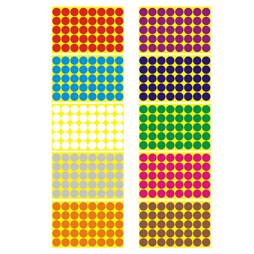 Raindrops Colorful Dot Stickers Eco Friendly Removable Adhesive Labels ...