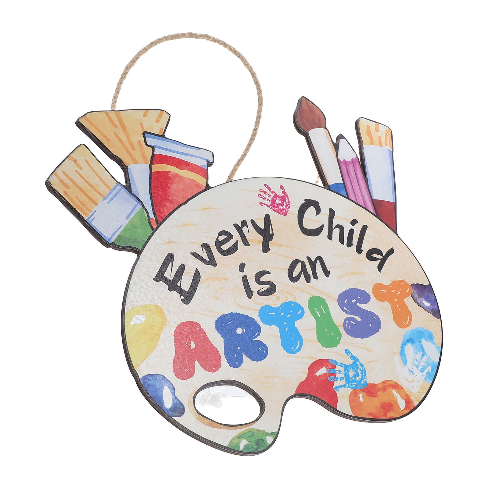 Raindrops Classroom Decoration Wooden Sign Multi Colored 1Pack ...