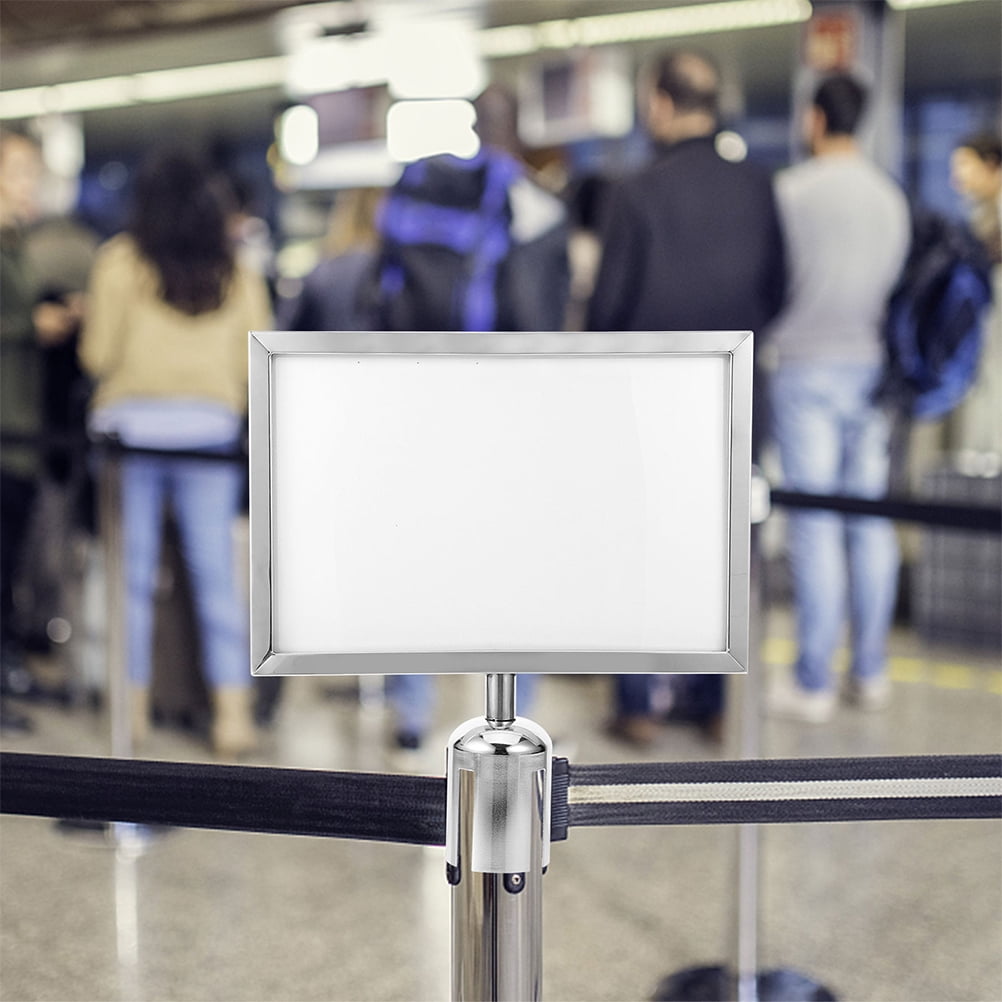 Raindrops Commercial Stanchion Sign Frame Sign Holder for Crowd Control ...