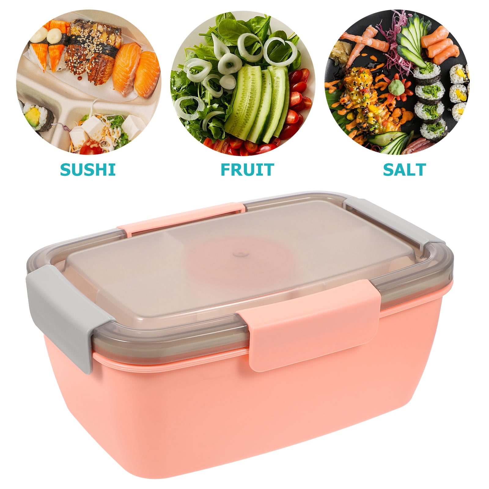 Raindrops Compartment Lunch Box Portable Meal Box Reusable Food ...
