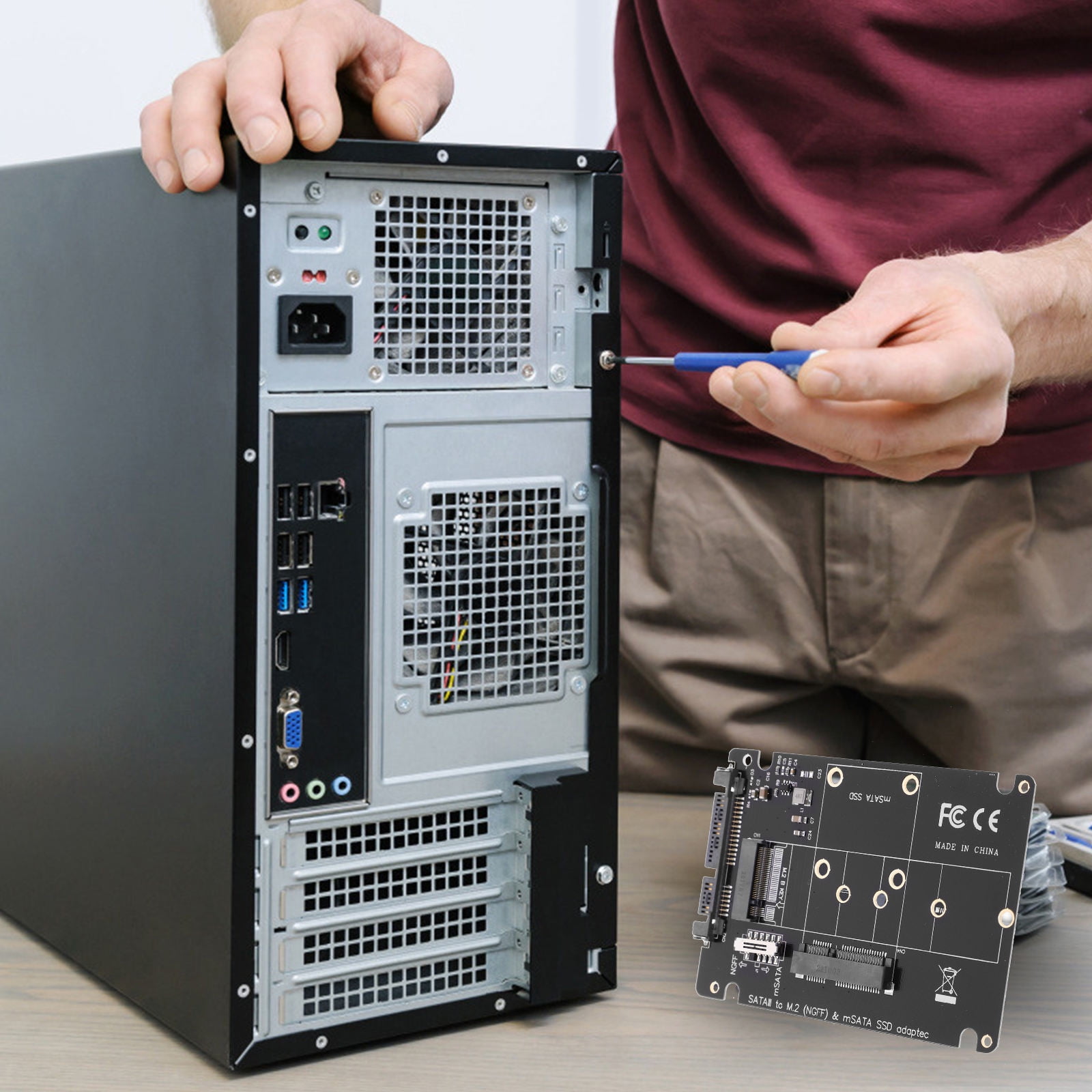 Raindrops Black Rectangular PC Parts External SSD Accessories Backward Compatibility - Walmart.com