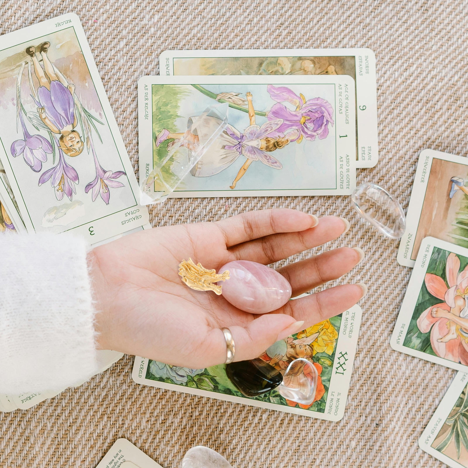 Raindrops Copper Witch Rod Dragon Head Accessories Golden Dowsing Rods ...