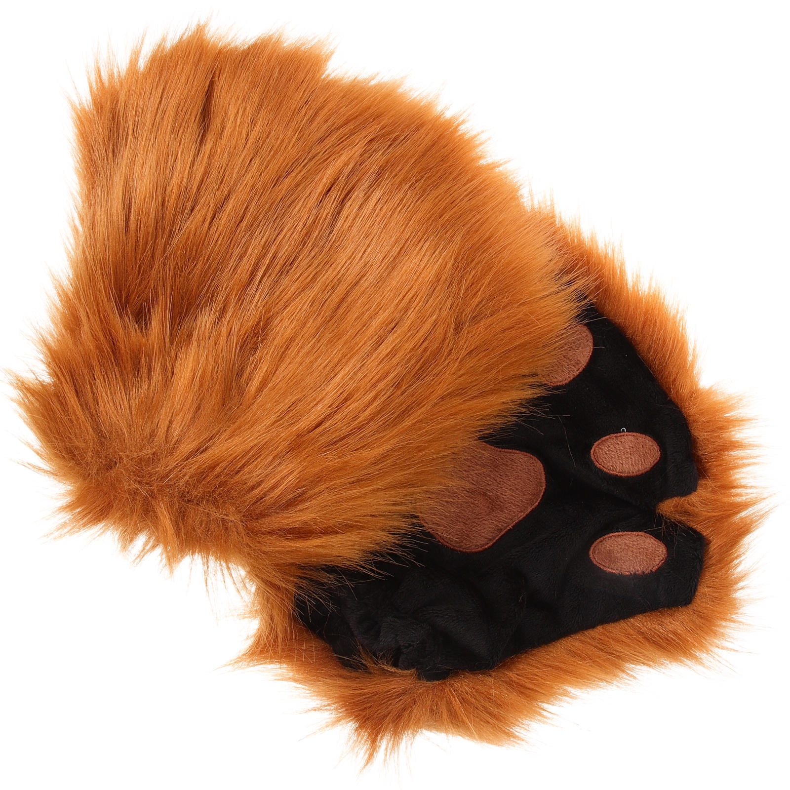 Raindrops Cosplay Gloves 1 Pair Cute Light Brown Animal Paw Mittens for ...