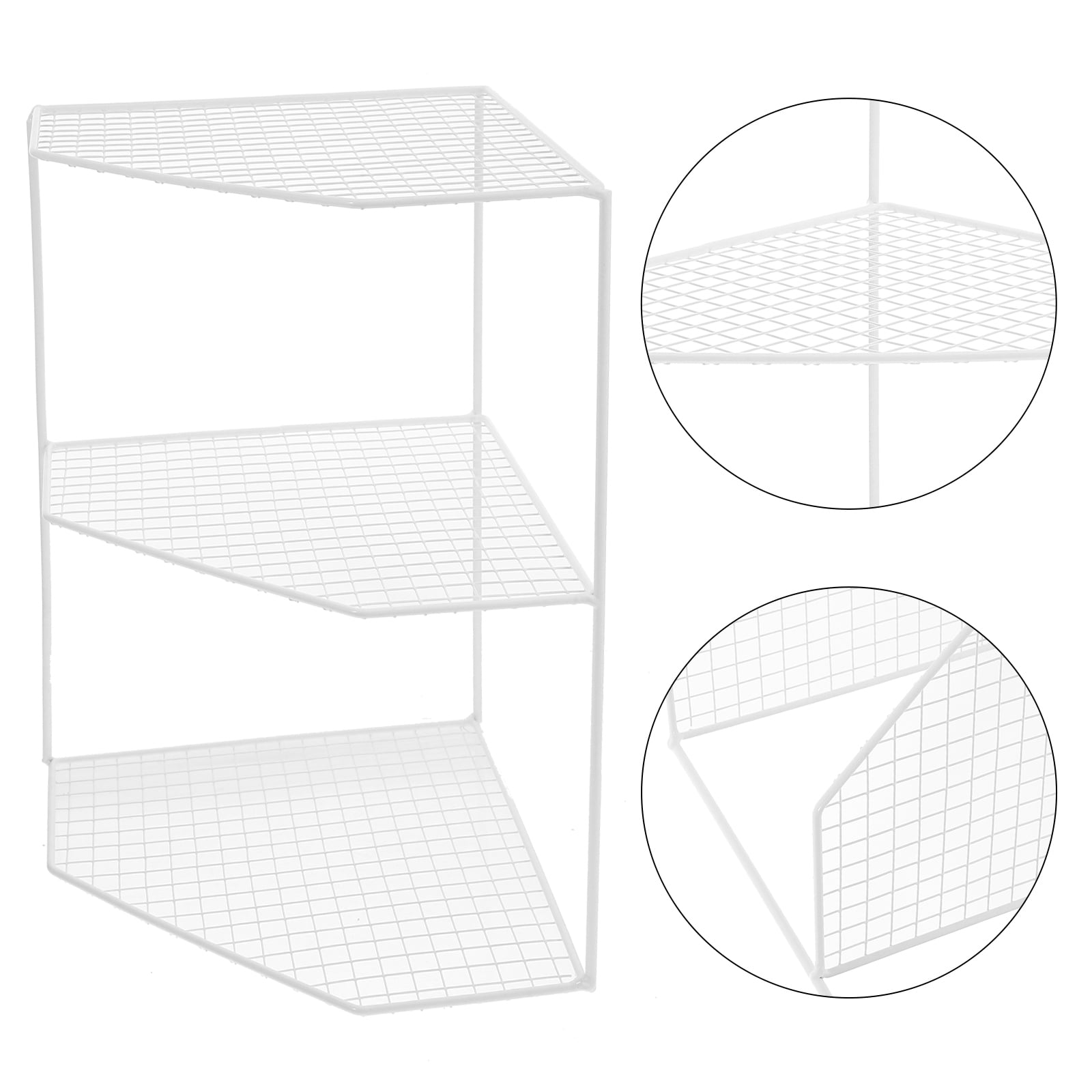 Raindrops Countertop Corner Shelf Kitchen Iron Plate Organizer Counter ...