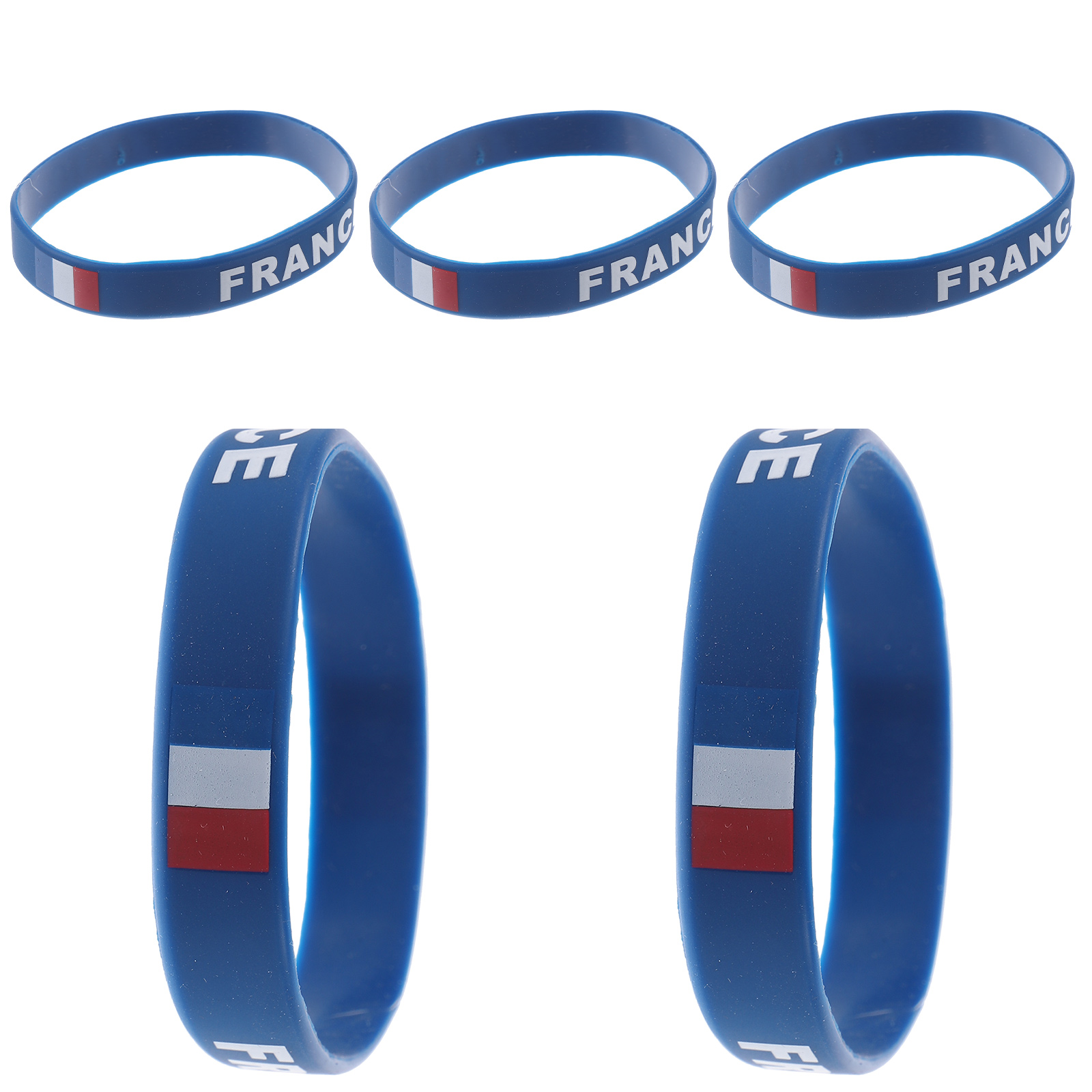 Raindrops Country Flag Decorative Silicone Wristband Dark Blue for ...