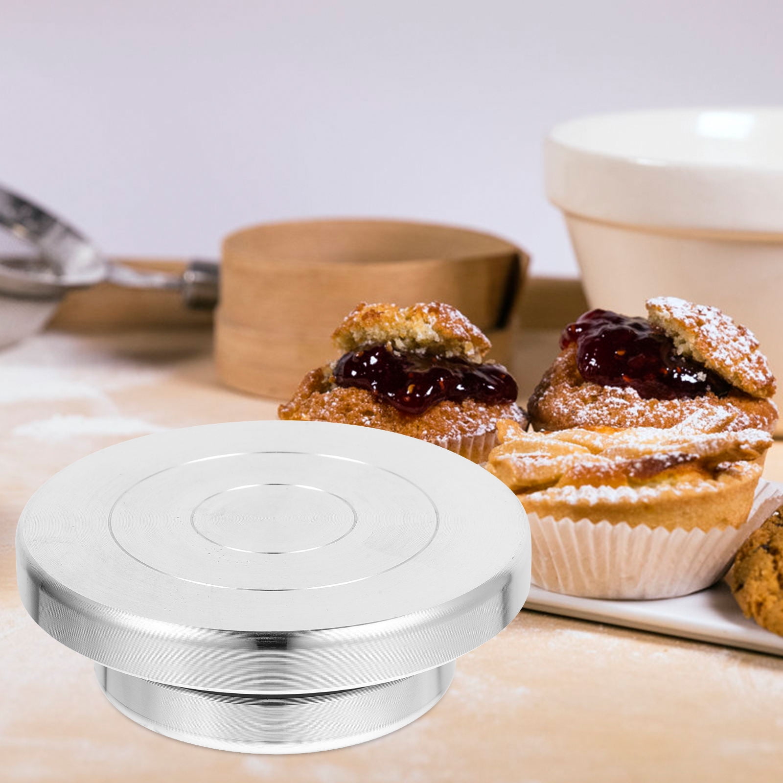 Raindrops Craft Turntable with Smooth Bearings for Cake Decorating and ...