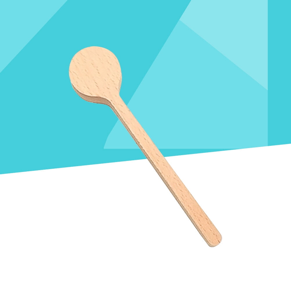 Raindrops Creative DIY Wood Spoon Made of Natural Elm Wood Light Brown ...