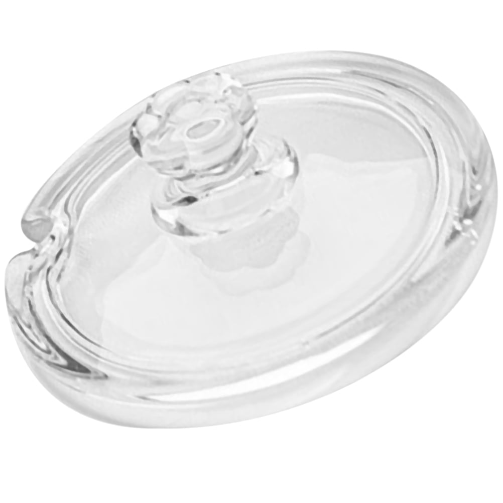 Raindrops Creative Silver Glass Cup Lid for Cups with Smooth Edge and ...