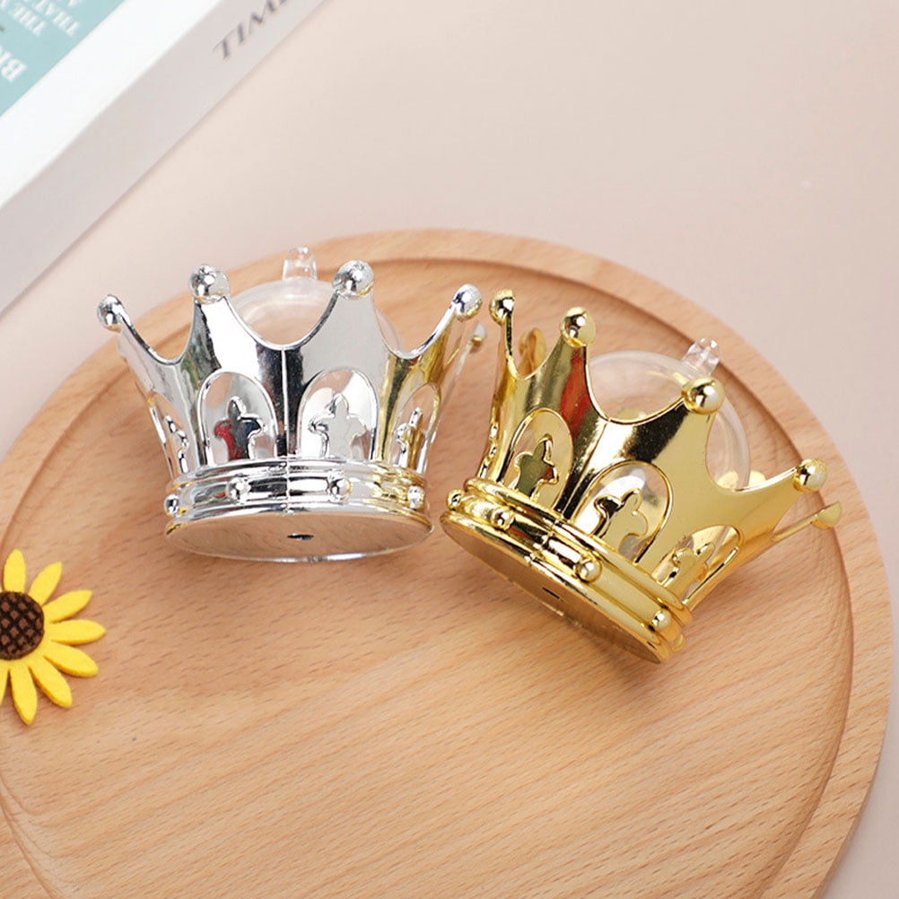 Raindrops Crown Shaped Candy Boxes for Storage Assorted Color Plastic ...