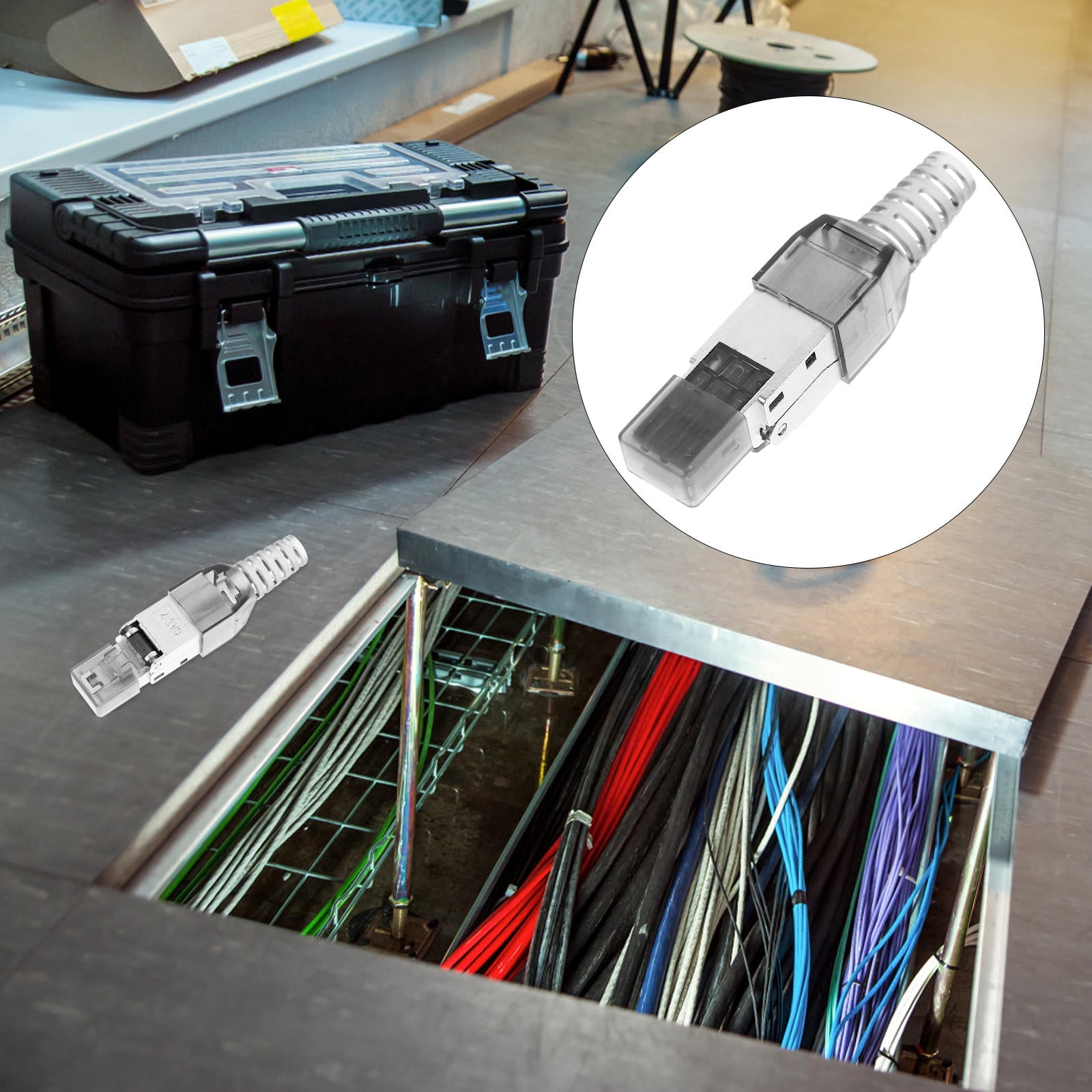 Raindrops Crystal Head Network Connector for Cat 7 Ethernet Cable ...