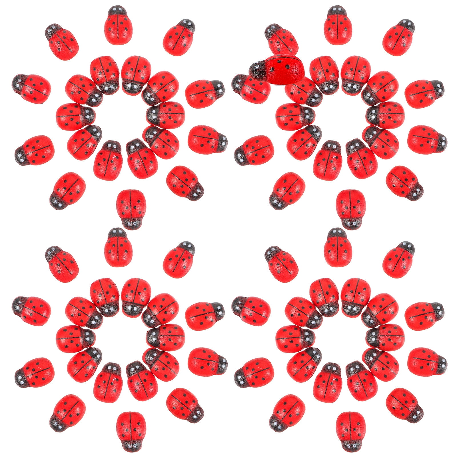 Raindrops Cute Mini Simulation Ladybugs Toy for Kids Made of Resin Red ...